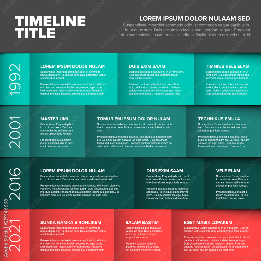 Vector multipurpose Infographic timeline table template Stock Vector ...