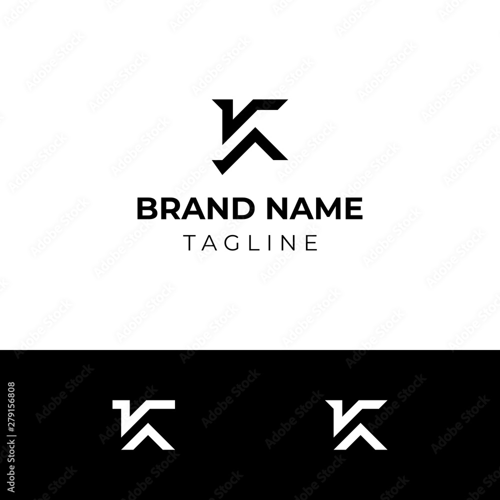 simple letter k logo Stock Vector | Adobe Stock