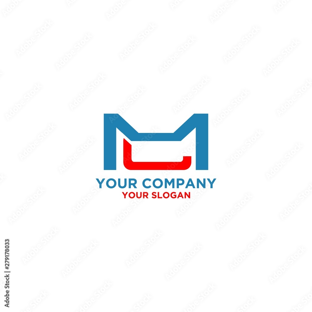 Simple MC Logo Design Vector Stock Vector | Adobe Stock