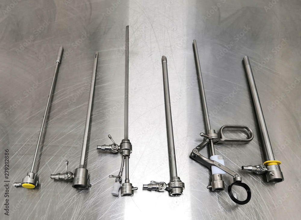 DIAGNOSTIC AND OPERATIVE HYSTEROSCOPY SET Stock Photo | Adobe Stock