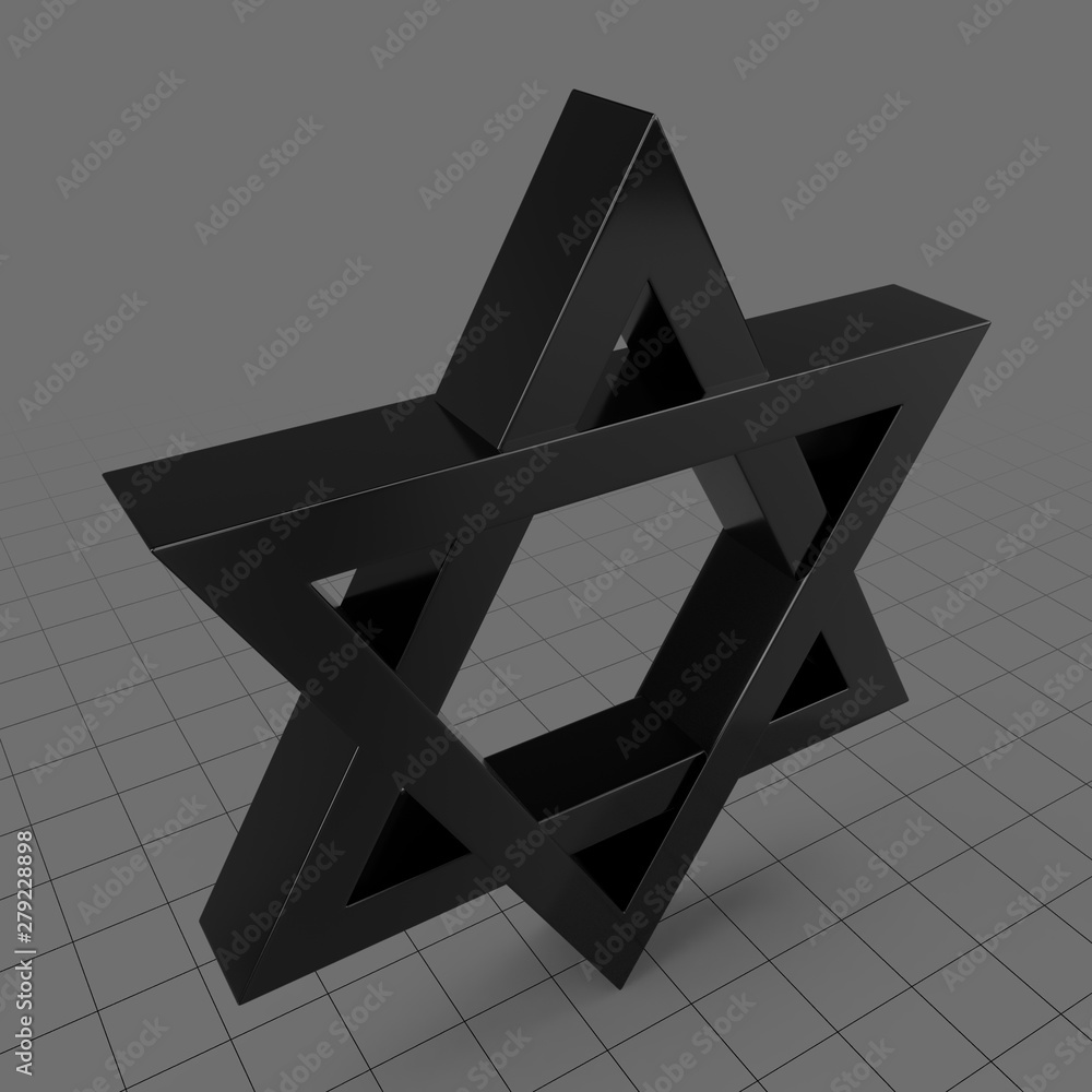 Star of David Stock 3D asset | Adobe Stock