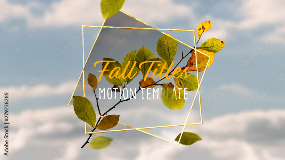 Fall Titles Stock Template | Adobe Stock