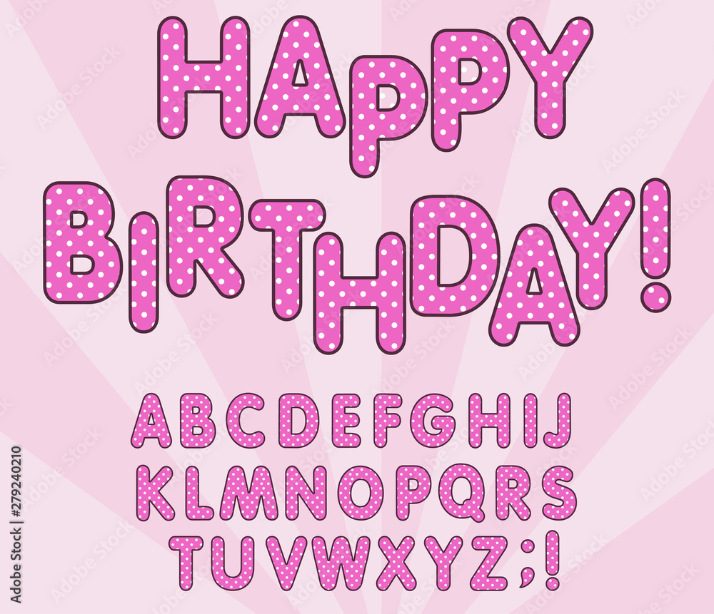 Girly Letters Design