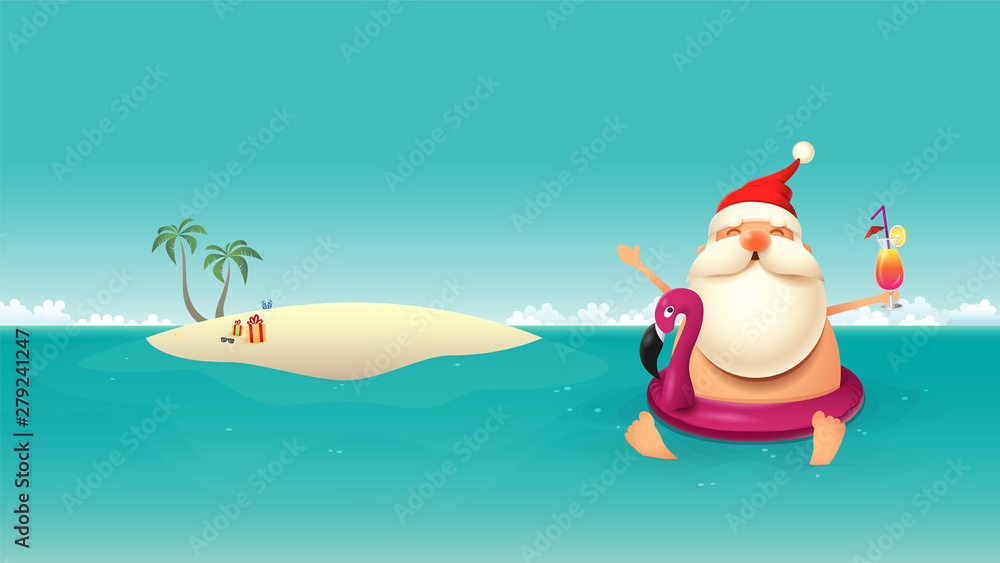Island Christmas Background