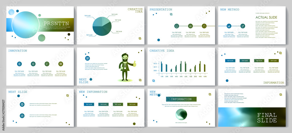 This template is the best as a business presentation, used in marketing ...