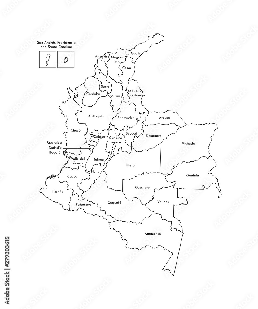 Vector isolated illustration of simplified administrative map of ...