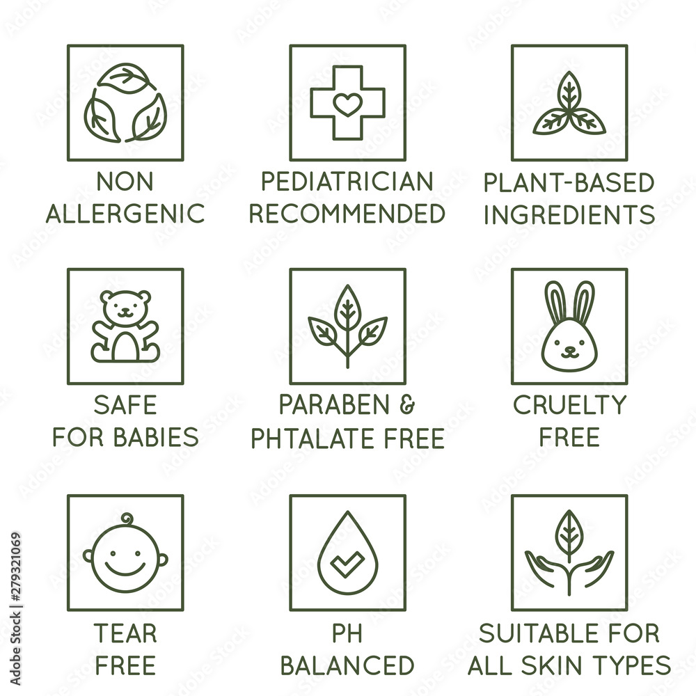 Vector set of design elements, logo design templates, icons and badges ...