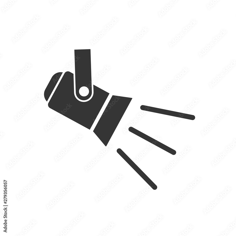 Spotlight icon template color editable. Spotlight symbol vector sign ...