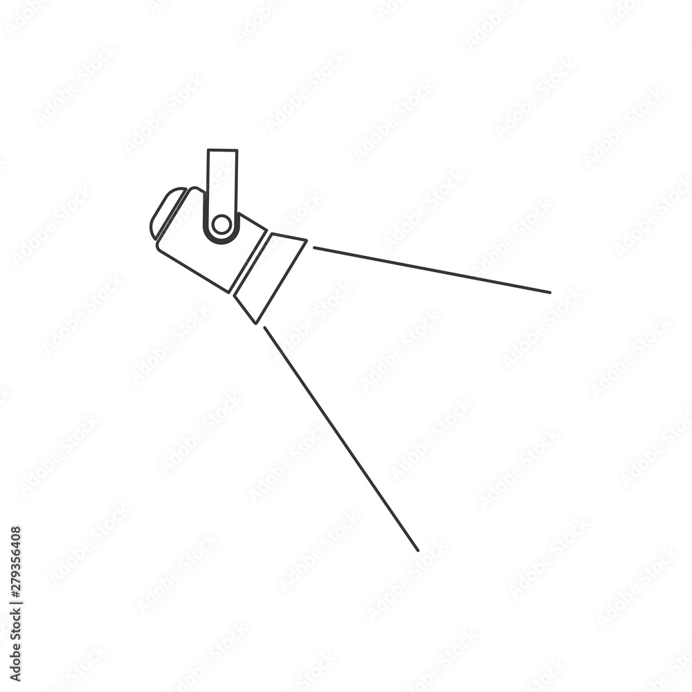 Spotlight icon template color editable. Spotlight symbol vector sign ...