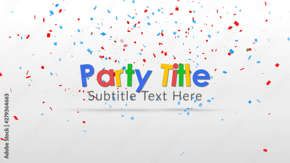 Party Title Stock Template | Adobe Stock