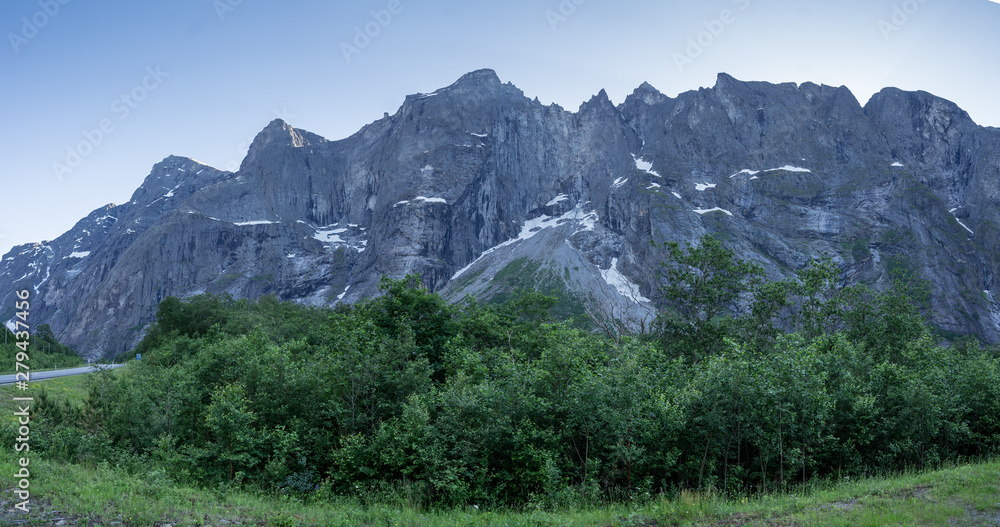 Poster The Troll Wall (also known as Trollveggen) - part of the ...