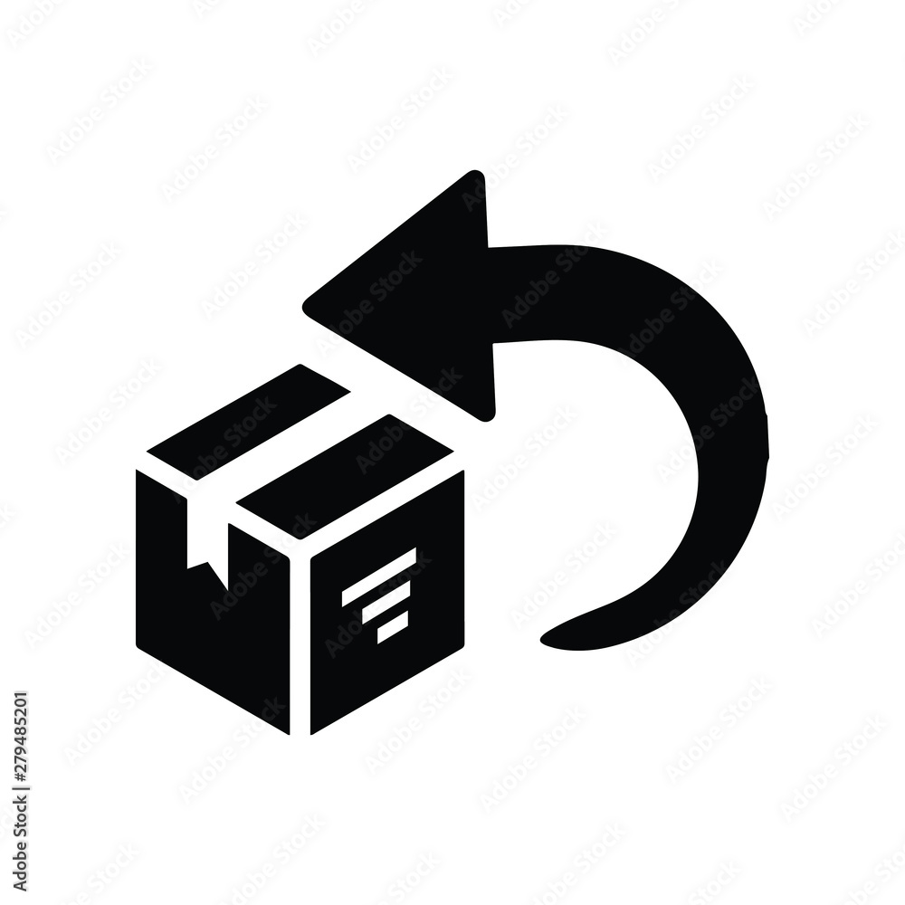 Box, delivery, easy returns, return Icon Vektor Stok | Adobe Stock