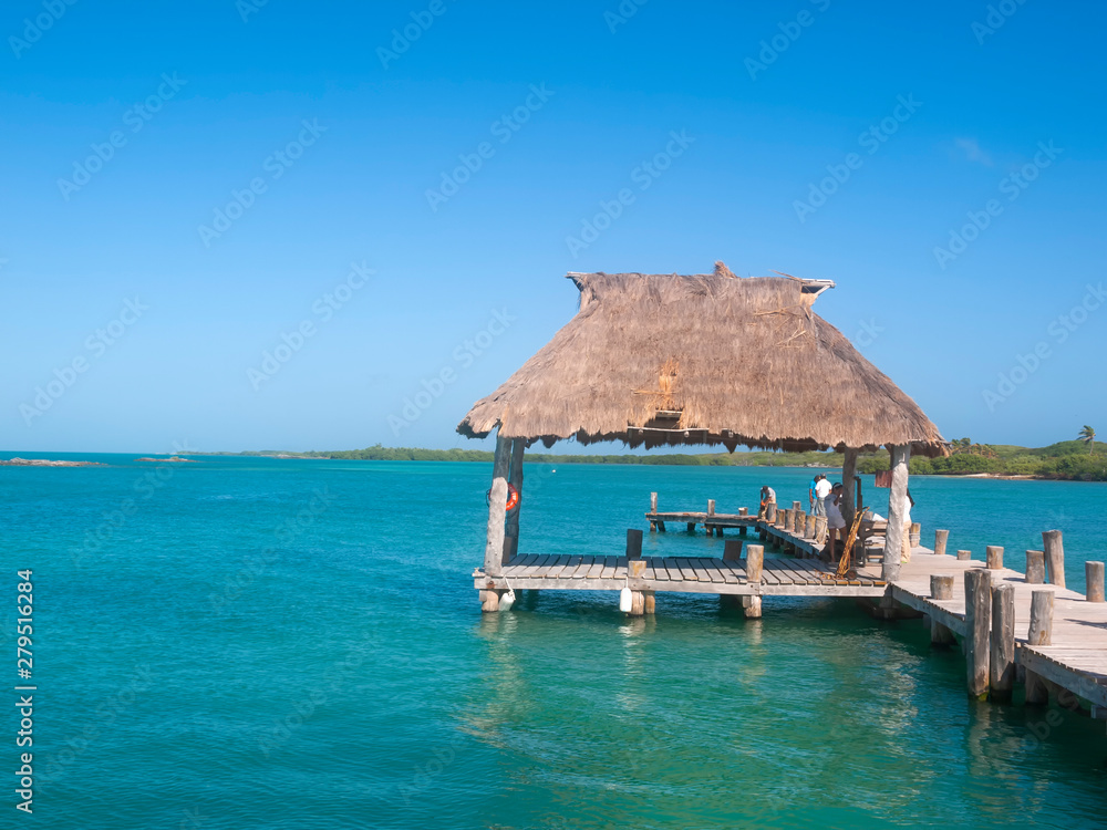 Small pier or docking place for the fishing boats to tie up in the ...
