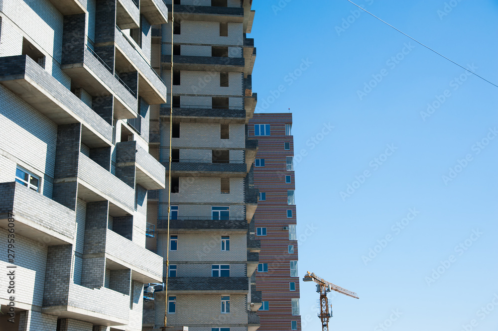 Construction of multi-storey residential building Stock Photo | Adobe Stock
