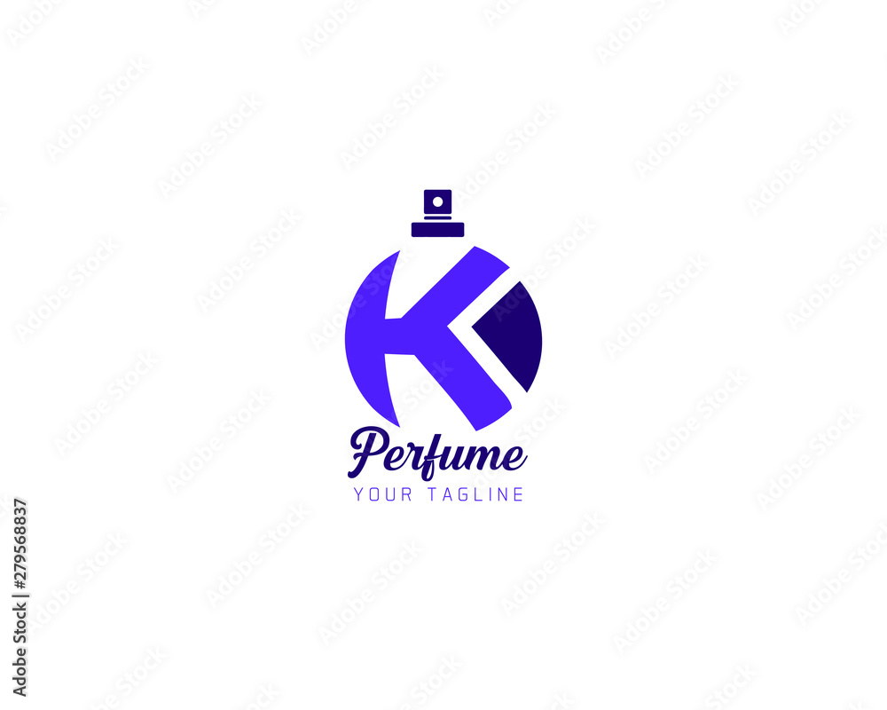 Elegant Luxury Initial Letter K Modern and professional Perfume ...