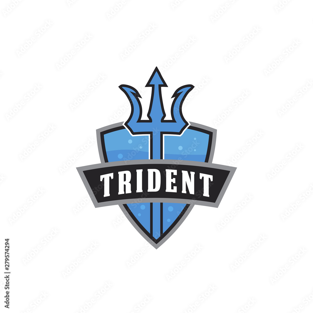 trident weapon logo icon vector template Stock Vector | Adobe Stock