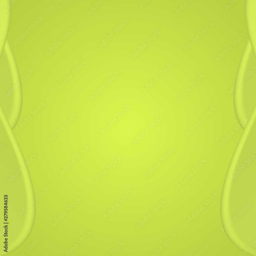 Smooth green borders on a green background. Abstract background of ...