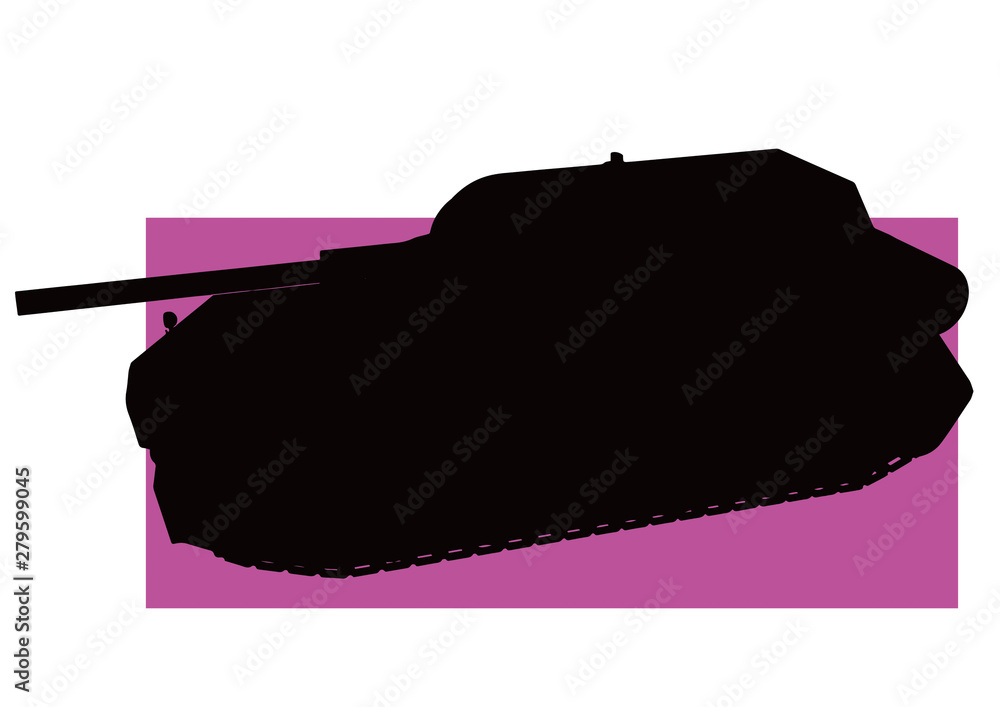 WW II German Army Heavy tank Mouse Stock Vector | Adobe Stock
