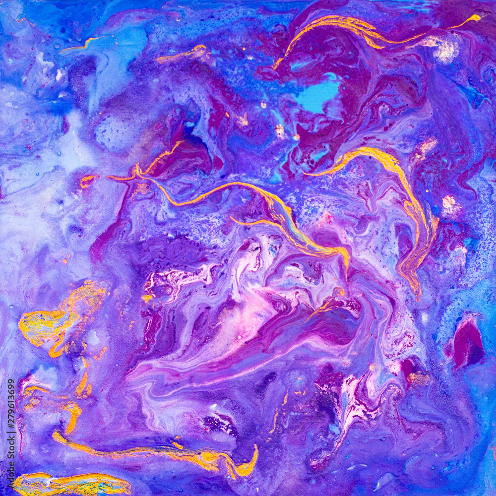 Liquid art painting, abstract colorful background with color splash and ...