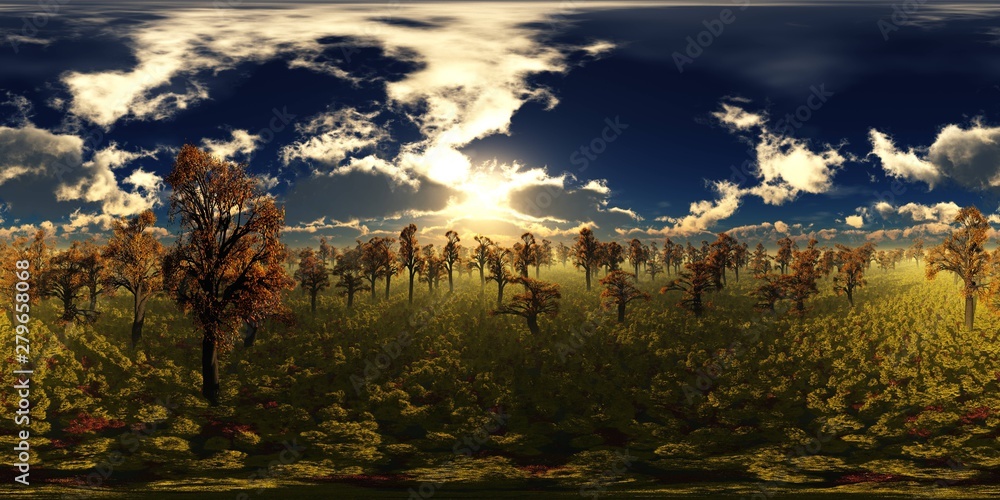 HDRI, environment map , Round panorama, spherical panorama, equidistant ...