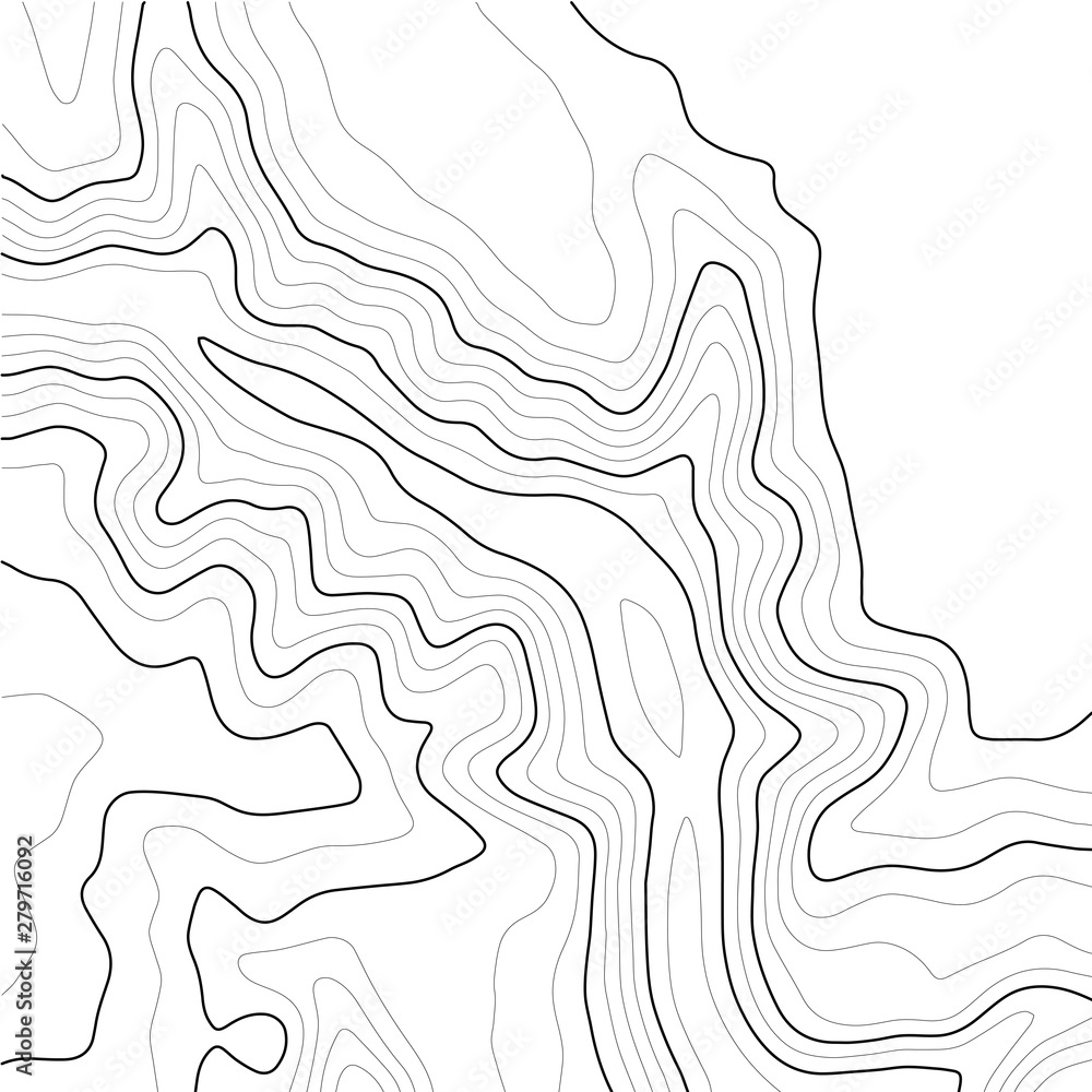 Topographic map contour background. Line topographic map contour ...