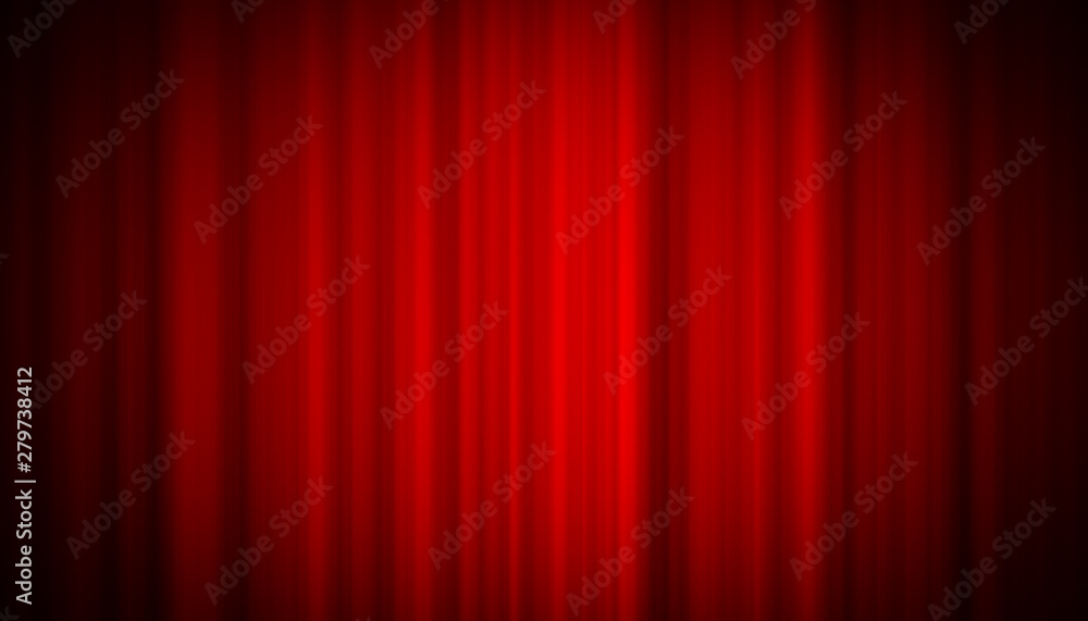 Theater red curtain on stage entertainment background, Red curtain ...