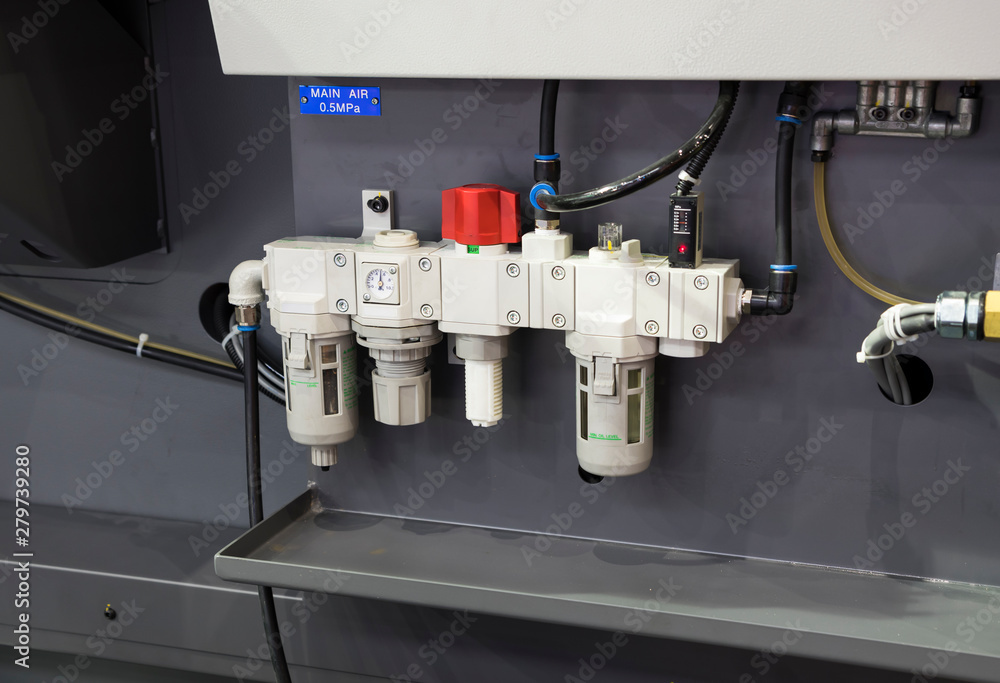 air filter regulator, lubricator Stock Photo | Adobe Stock