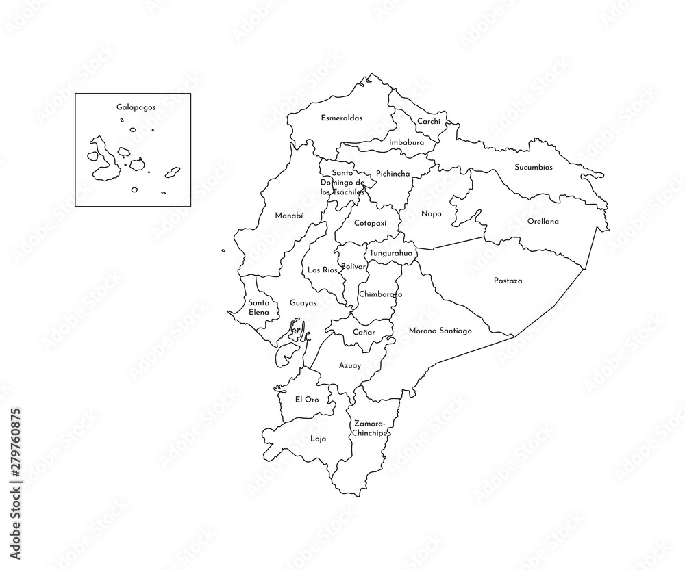 Vector isolated illustration of simplified administrative map of ...