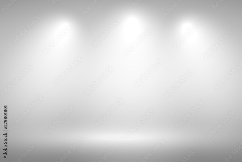 Abstract gray background. Grey gradient background blank trade show ...