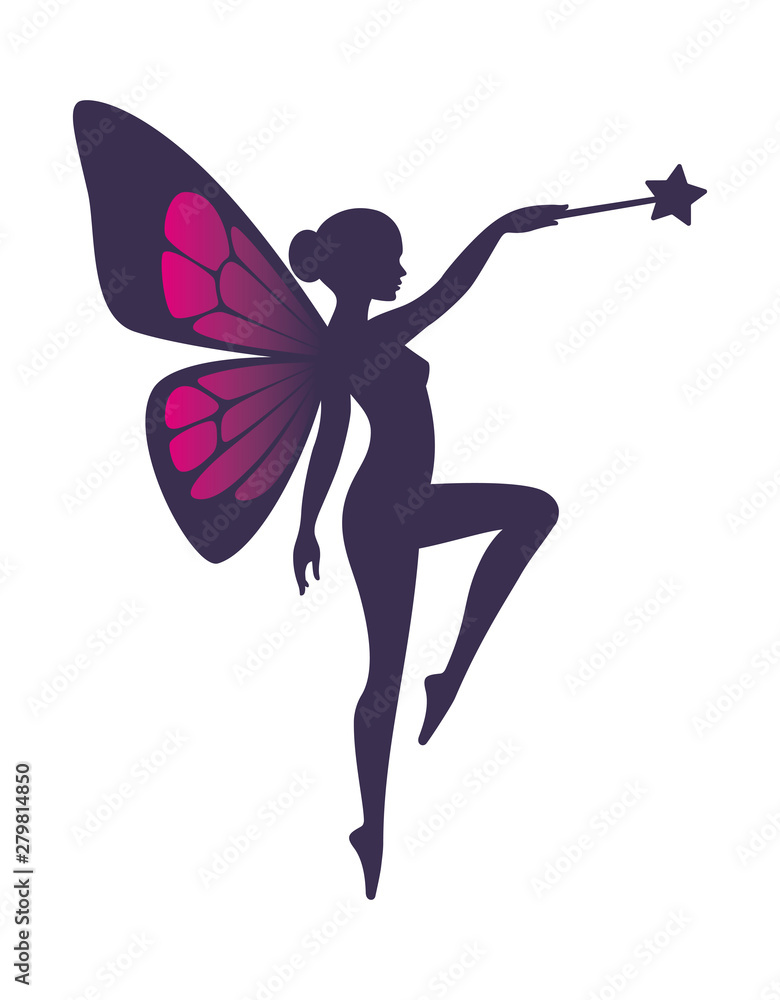 Woman Flying Wings