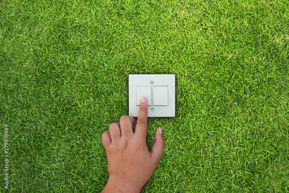 Hand push switch button to turn the light off, Power saving ...