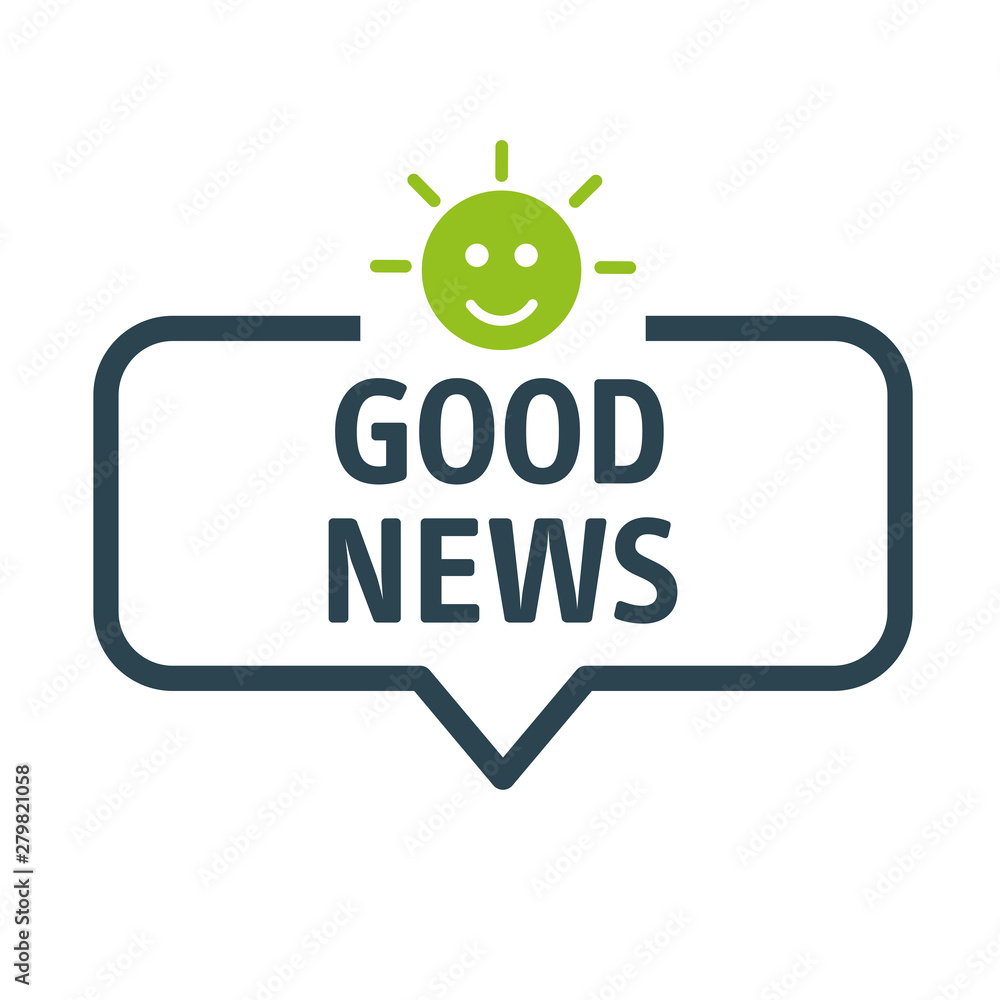 Speech bubble GOOD NEWS Vector Illustration Stock Vector | Adobe Stock