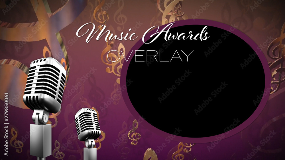 Music Awards Overlay Stock Template | Adobe Stock