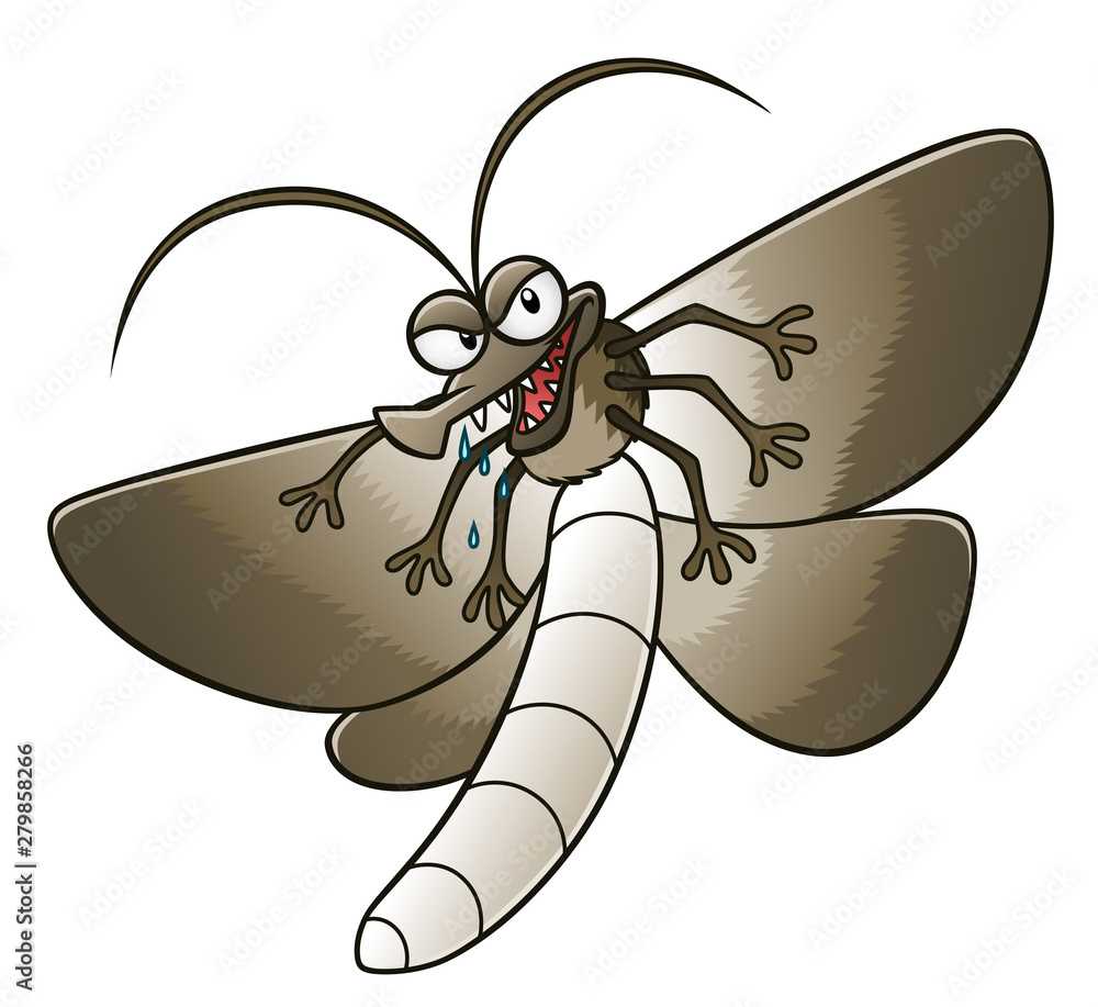 Cartoon moth Stock Vector | Adobe Stock
