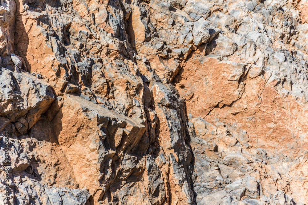 background and texture of mountain layers and cracks in sedimentary ...