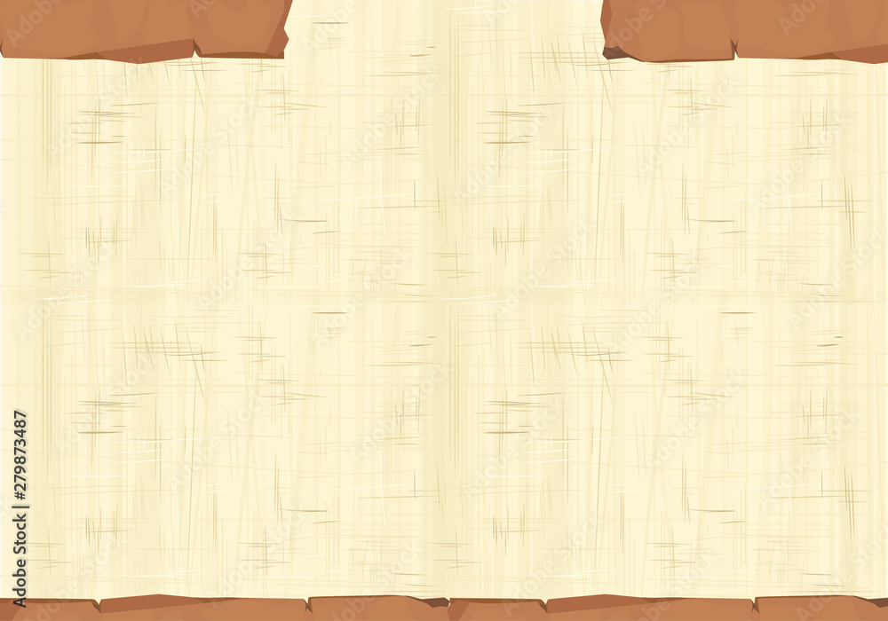 Ancient Egypt papyrus frame or border cartoon vector. Egyptian culture ...