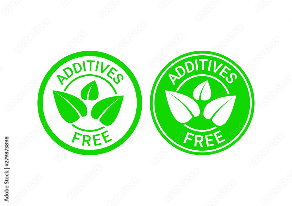 Additives Free sign or stamp symbol. Vector illustration Stock Vector ...