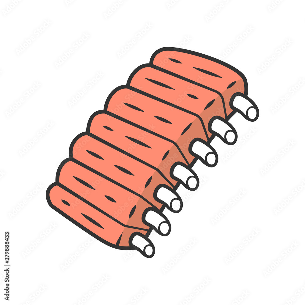 Bbq Rib Vector
