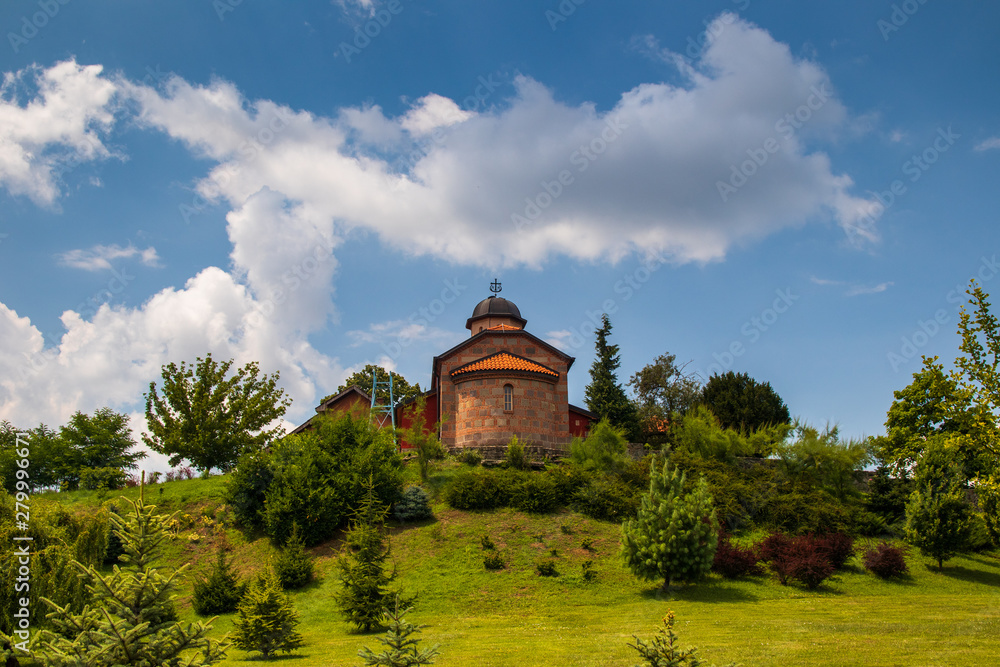 Medieval monastery Zica in Serbia built in 13th century Stock Photo ...