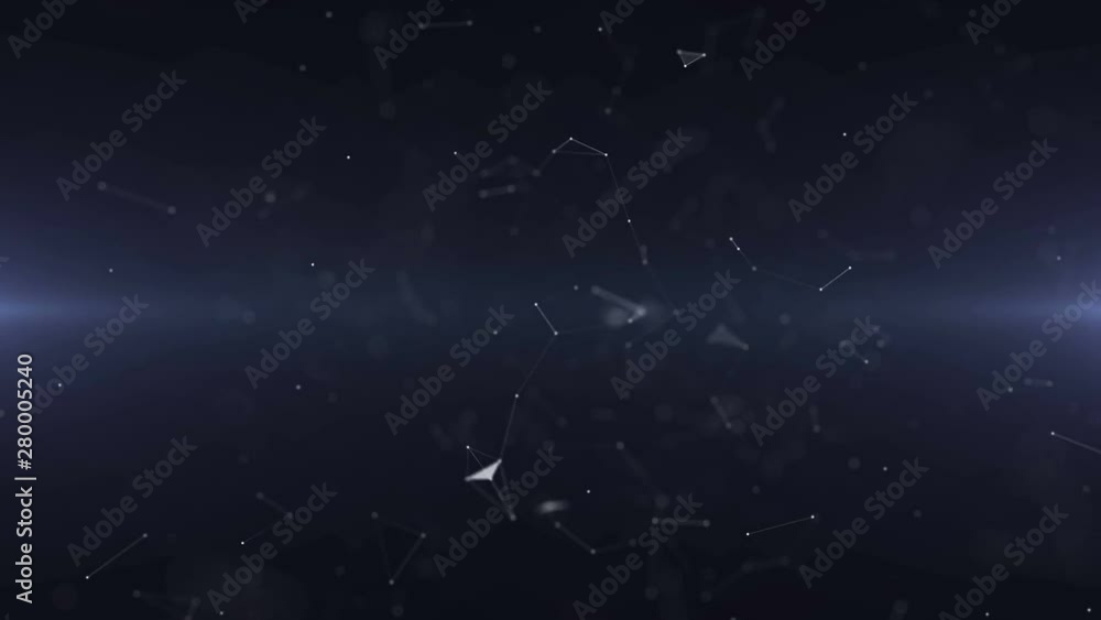 Neural link lineas data connection in center brains. Abstract lines on ...