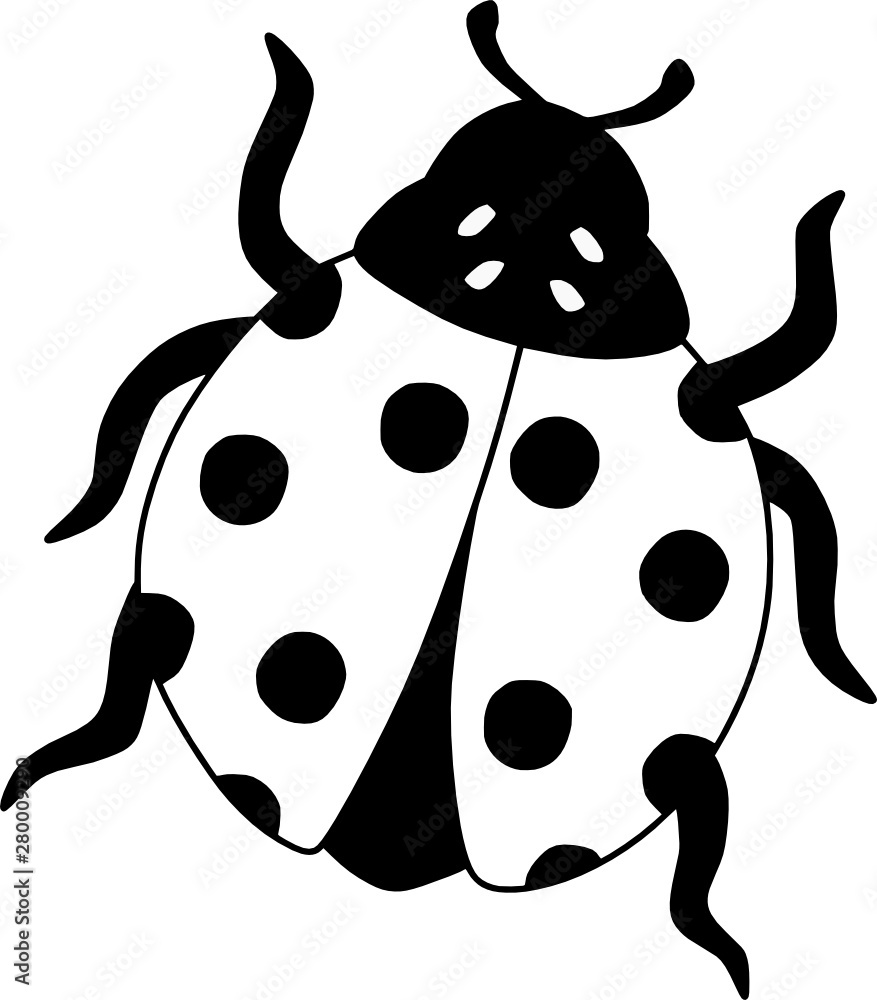 Cartoon Insects Black And White