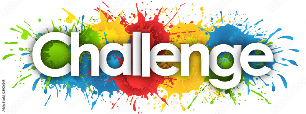 Challenge in splash’s background Stock-Illustration | Adobe Stock