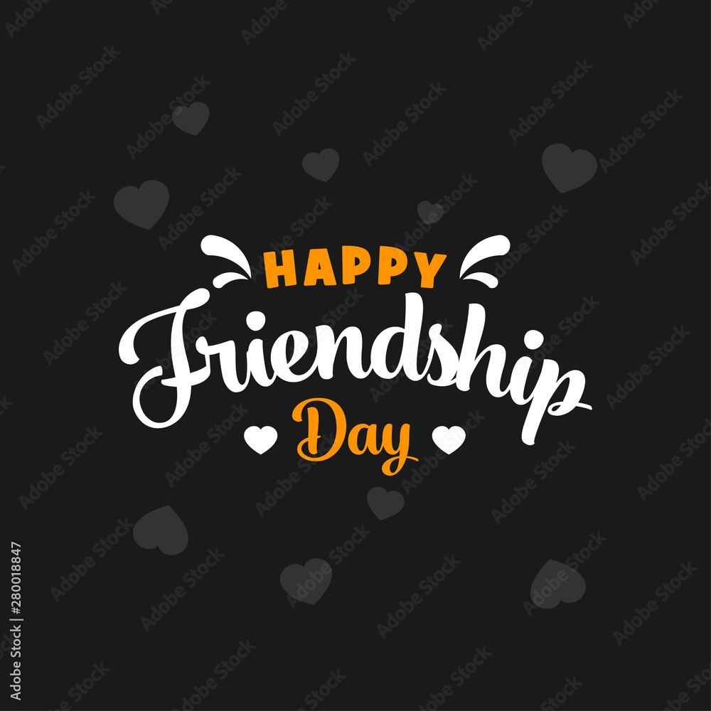 Friendship Day Logo Vector Design Template Stock Vector | Adobe Stock
