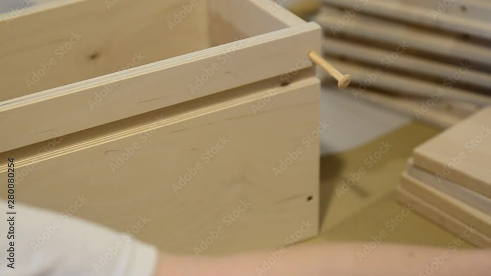 Turin, Piedmont, Italy. July 2019. Assembly of an Ikea furniture drawer ...