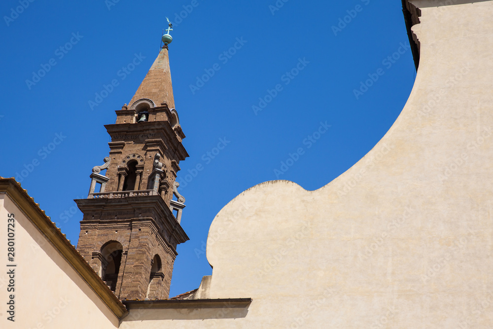 Basilica of the Holy Spirit built on 1487 at the Oltrarno quarter in ...