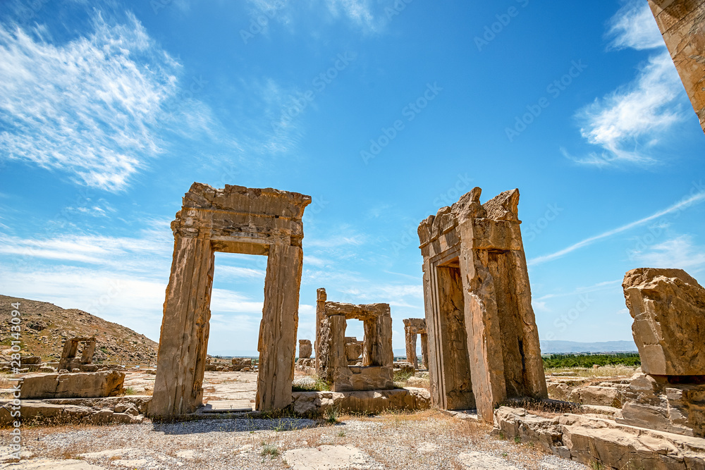 Hadish Palace, one of the complex in ancient Persepolis, ancient ...