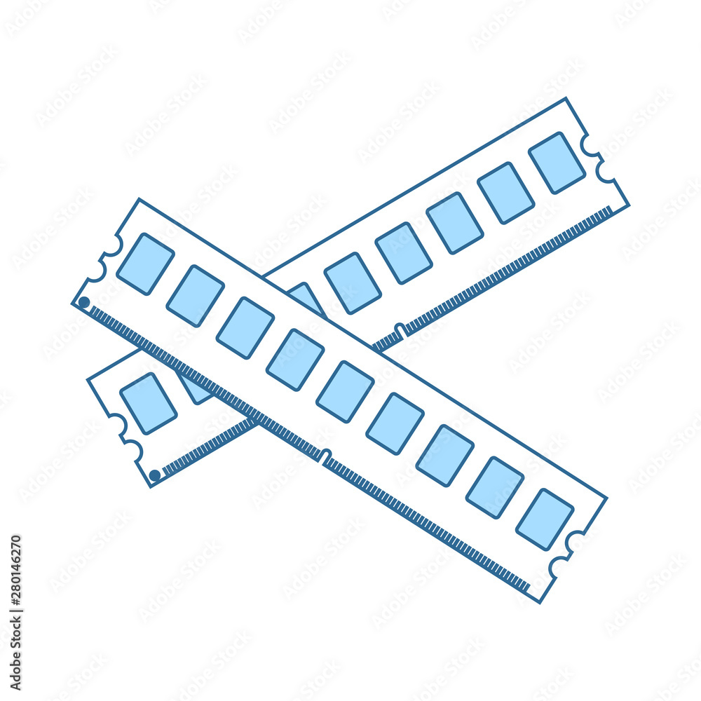 Computer Memory Icon Stock Vector | Adobe Stock