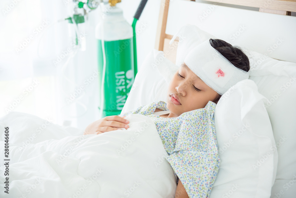 Head Bandage In Hospital