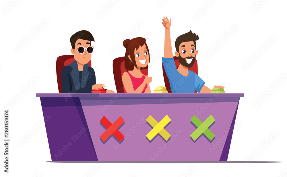 Talent show judges flat vector illustration Stock Vector | Adobe Stock