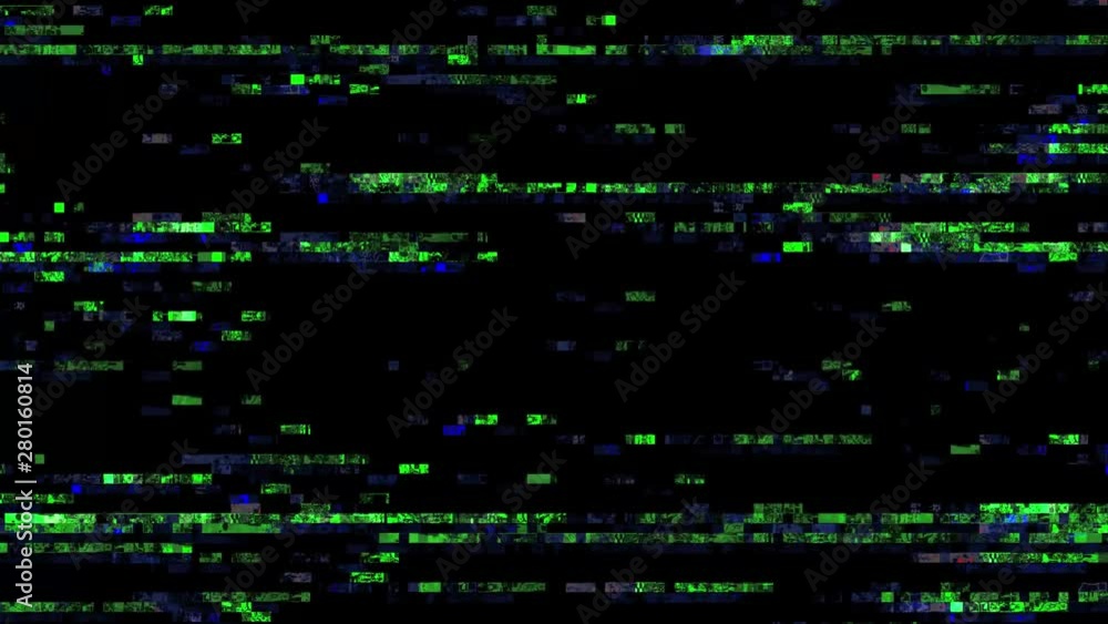 VHS real screen damage defects noise and artifacts, glitches from an ...